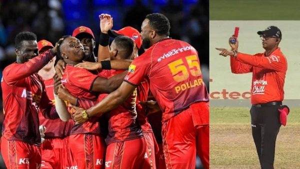সুনীল নারাইন, ক্রিকেটের প্রথম লালকার্ডধারী!